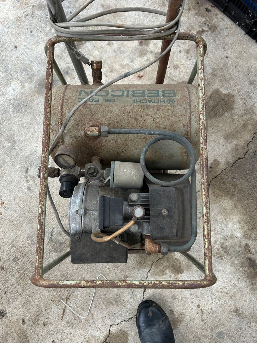 Yahoo!オークション - コンプレッサー ベビコン タンク容量12L 100V 動...