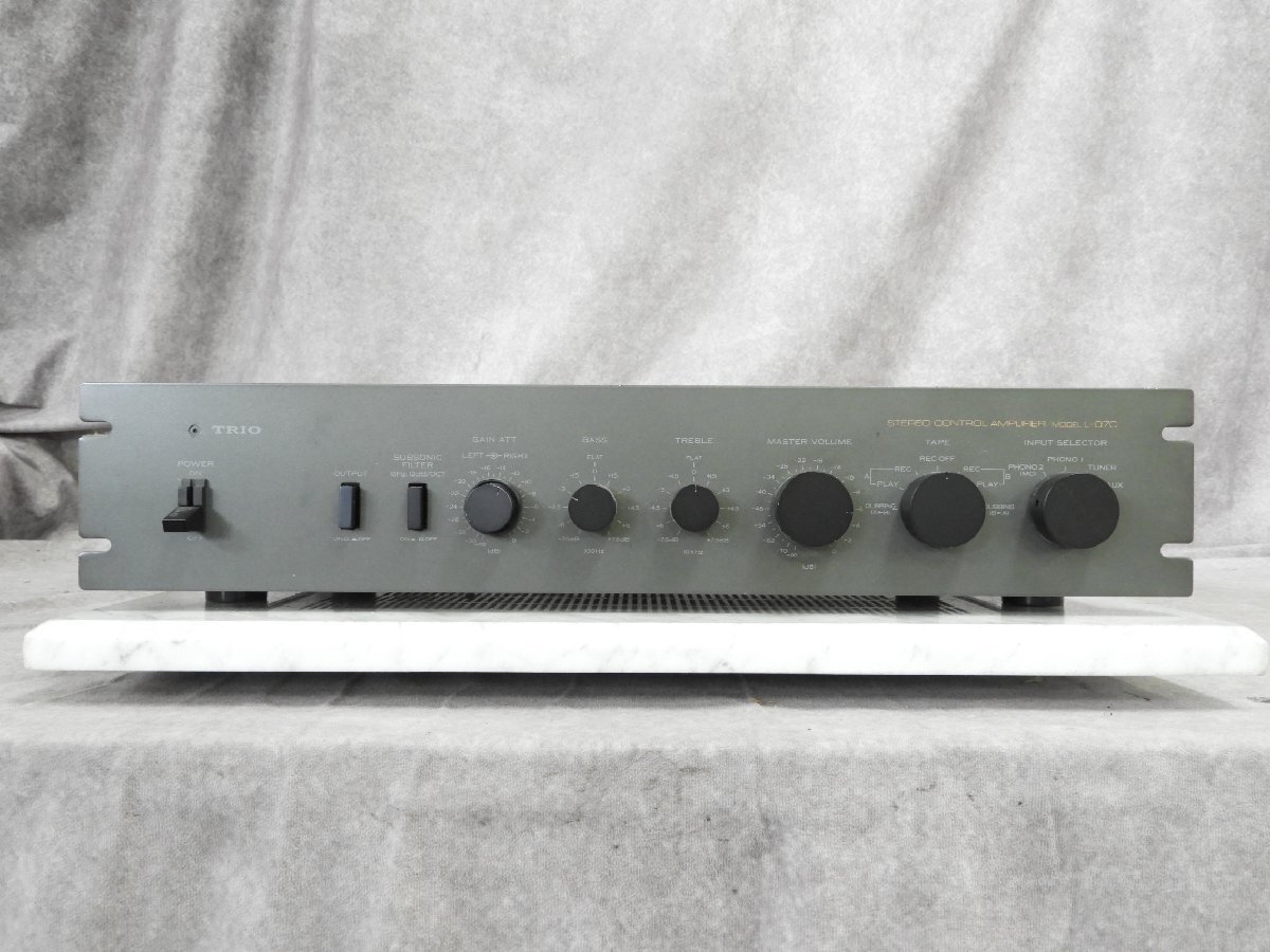 Yahoo!オークション - TRIO トリオ L-07C コントロールアンプ ジャン...