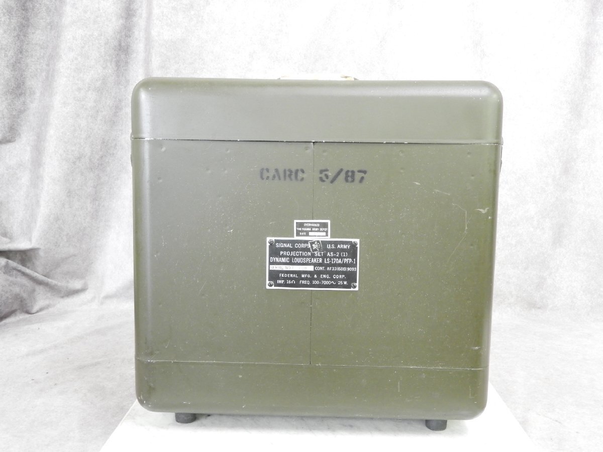 Yahoo!オークション - U.S.ARMY SIGNAL CORPS LS-170A/PFP-1 スピーカ...