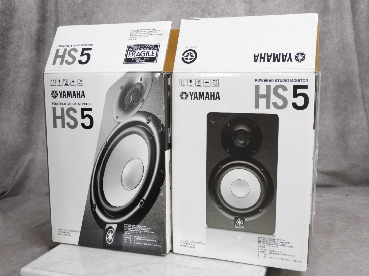 Yahoo!オークション - YAMAHA ヤマハ HS5 パワードスピーカー ペア 箱...