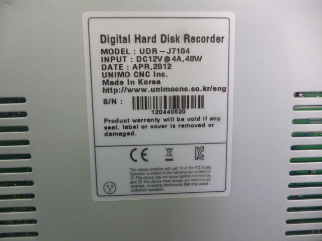 Yahoo!オークション - 891145 UNIMO UDR-J7104 デジタルハードディスク...