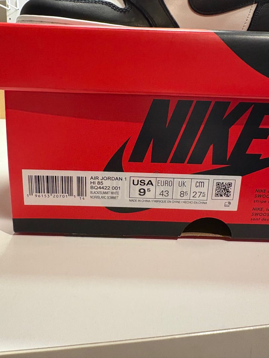 新品 ナイキ NIKE AIR JORDAN 1 RETRO HIGH 85 BLACK WHITE 新品 ナイキ NIKE AIR JORDAN 1 RETRO HIGH 85 BLACK WHITE