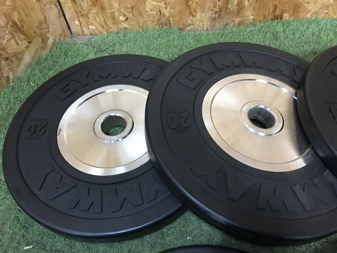 Yahoo!オークション - GYMWAY プレートセット 20kg×2/15kg×2/10kg×2...
