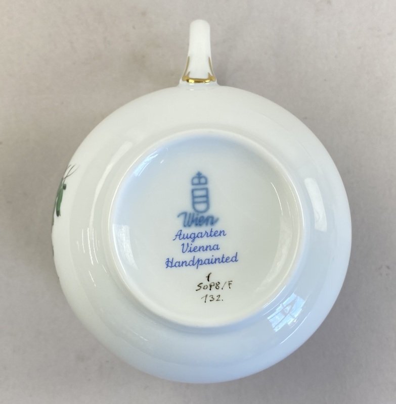 Yahoo!オークション - i1058 Augarten アウガルテン カップ&ソーサー 2...