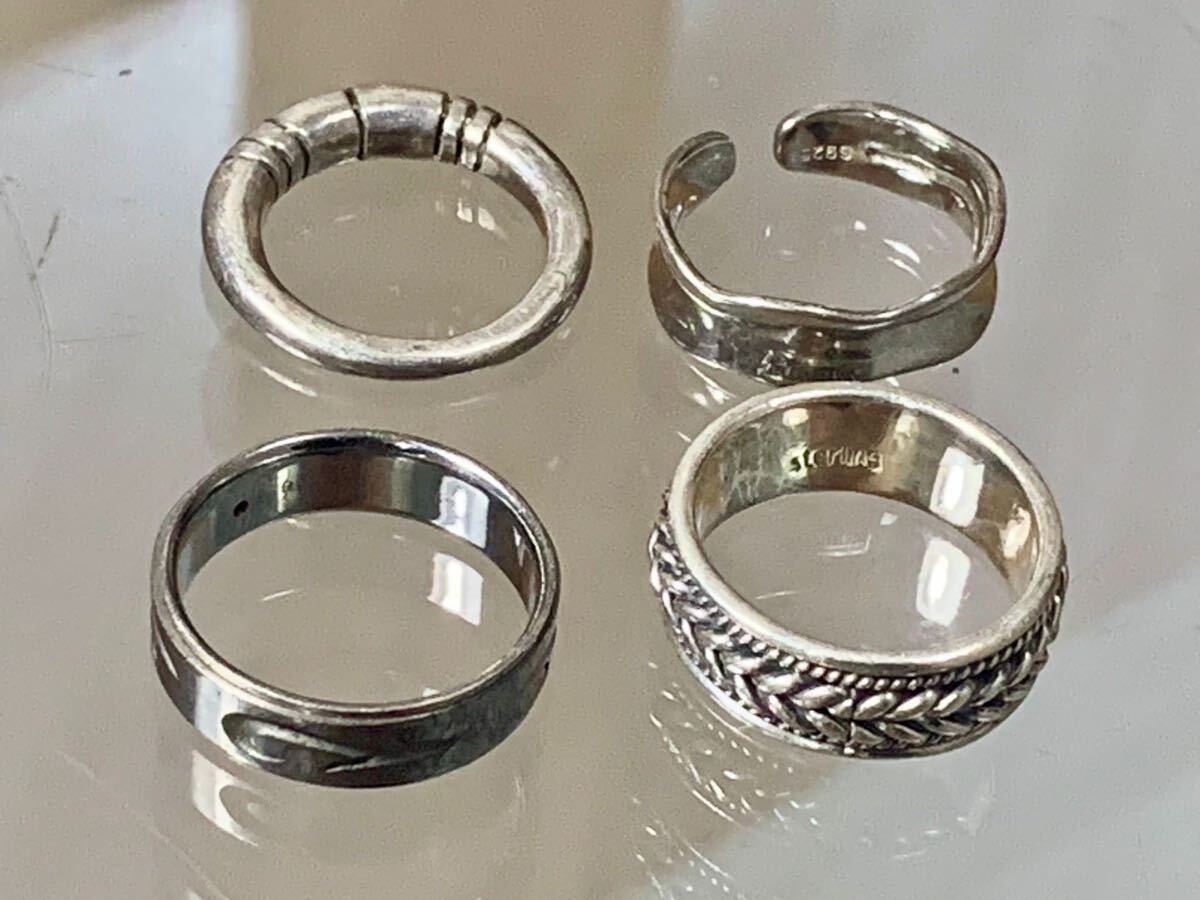 Yahoo!オークション - リング 925 シルバー 19g 4個セット