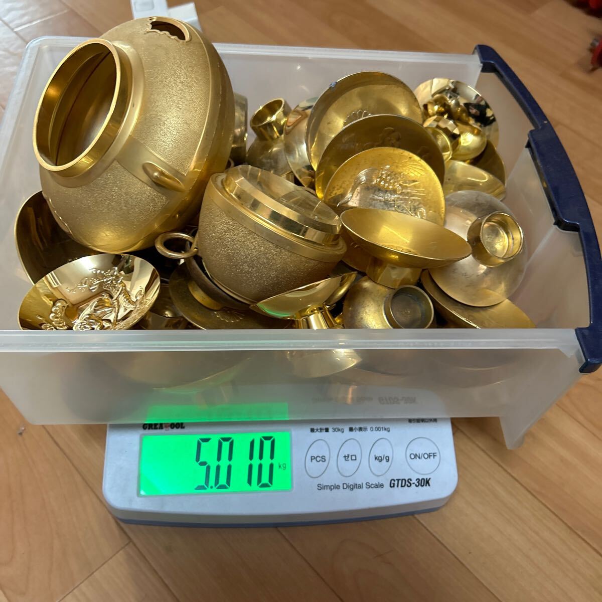 Yahoo!オークション - 金杯 24KGP ゴールド 金メッキ約5kg /80