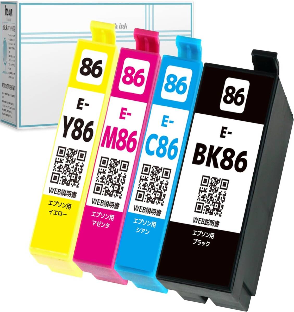 Yahoo!オークション - Inc.com IC4CL86 インク エプソン用 IC86 (ICBK8...