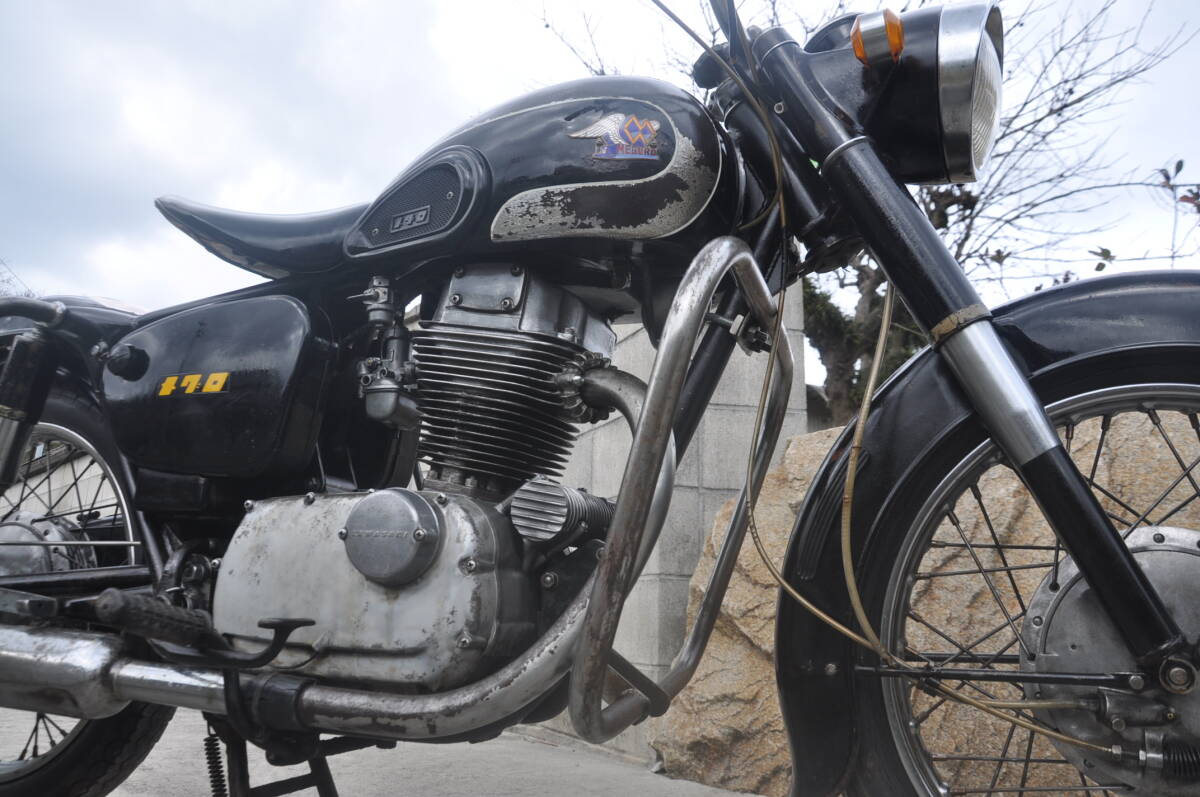 Yahoo!オークション - 即決 旧車 メグロSG250書類付きキック チェン...