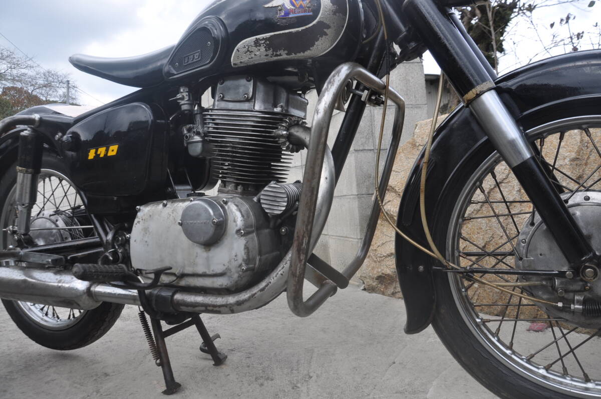 Yahoo!オークション - 即決 旧車 メグロSG250書類付きキック チェン...