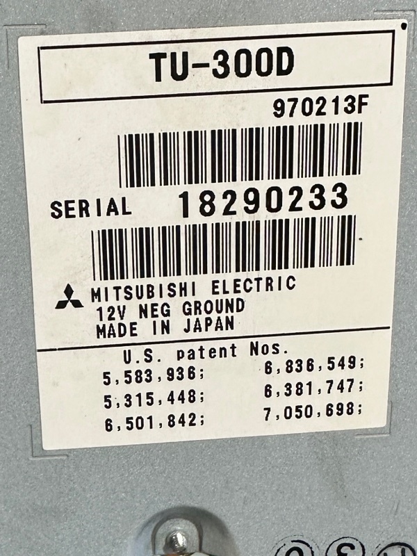 Yahoo!オークション - 【21034】MITUBISHI TU-300D Series 車載用 フル...