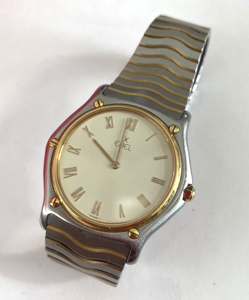 Yahoo!オークション - B28)100円～EBEL/エベル クラシックウェーブ メ...