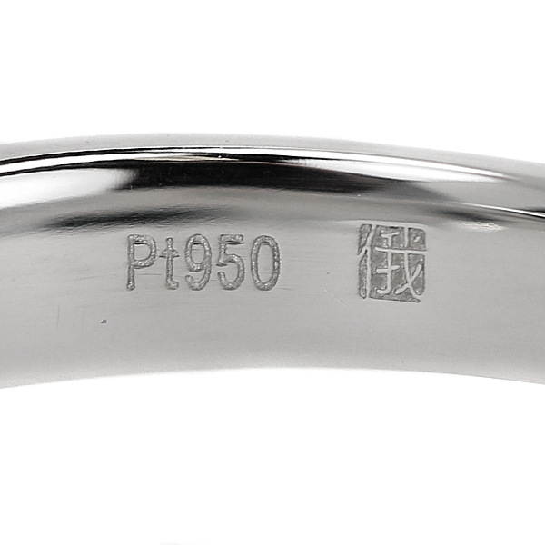 Yahoo!オークション - 俄 ダイヤモンド リング Pt950 ウェーブ ブラン...