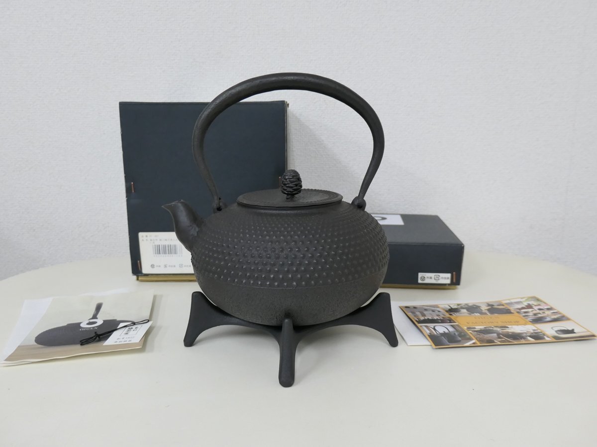 Yahoo!オークション - 未使用 OIGEN 繰口柚子あられ 鉄瓶 竜也作 1.6リ...