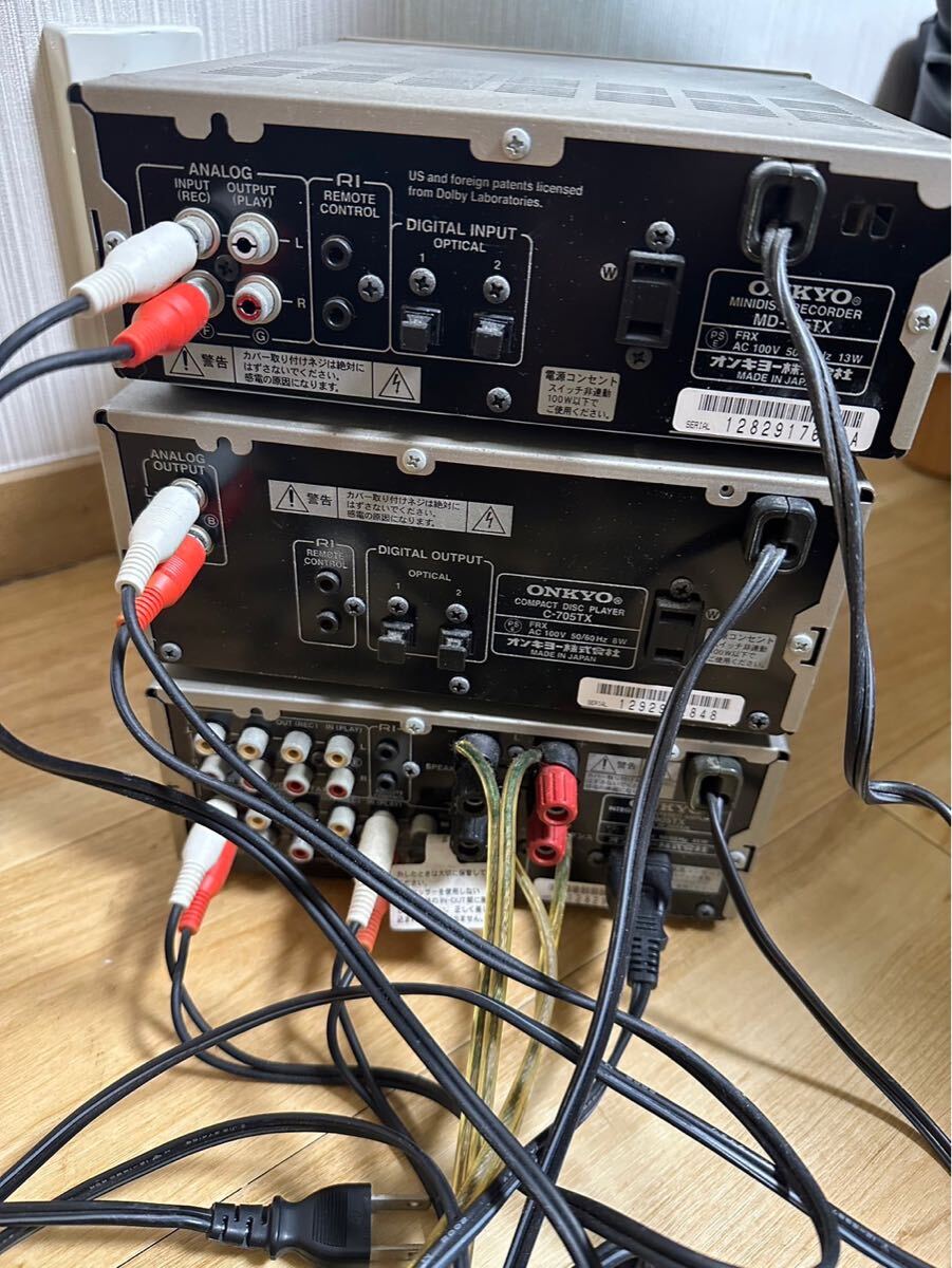 Yahoo!オークション - ONKYO システムコンポ スピーカーD-102TX/C-705T...