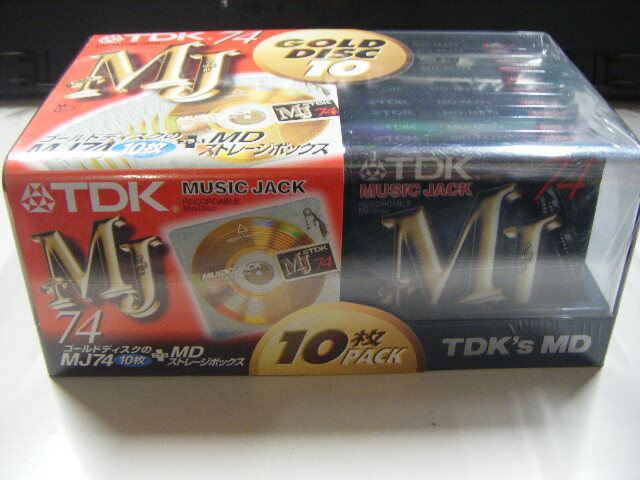 品 TDK MUSIC JACK ゴールドディスク MD-MJ74 ミュージックジャック mdディスク 10枚+box MD-MJ74x10sb(記録媒体)｜売買されたオークション情報 ...