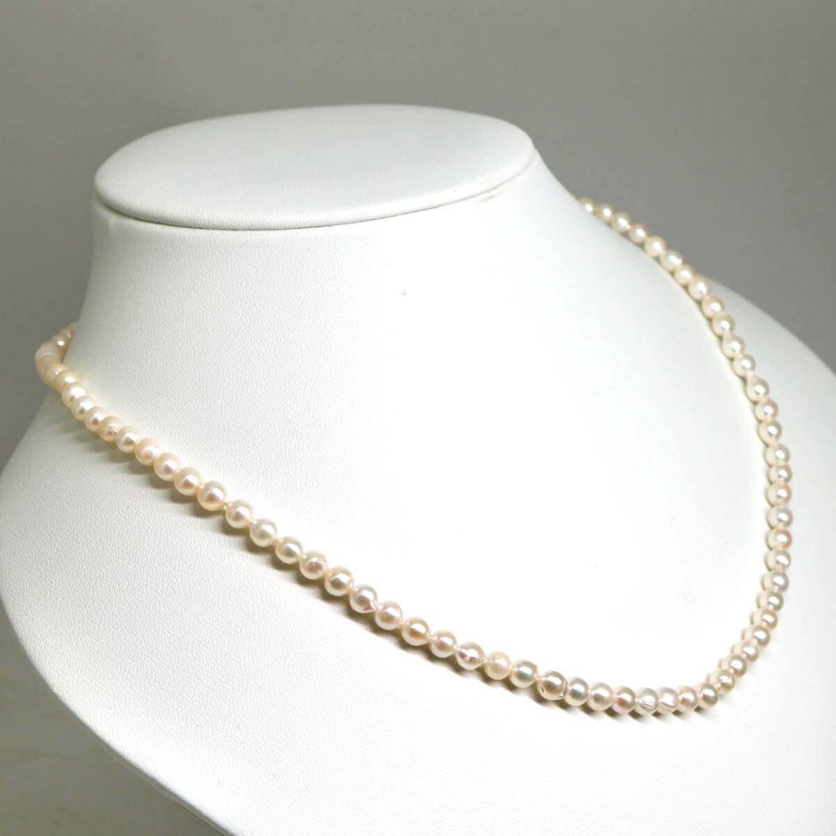 Yahoo!オークション - 1円〜 《アコヤ本真珠ネックレス》D約14.6g 約46...