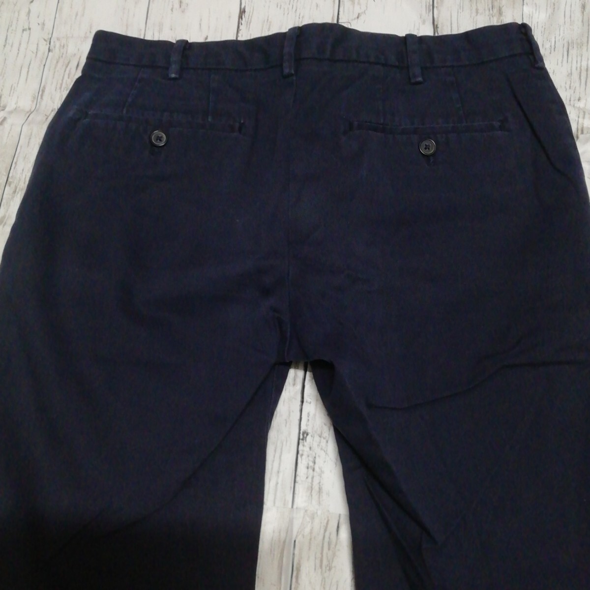 Yahoo!オークション - パンツ ネイビー チノパン GU ウエスト82cm 綿98...