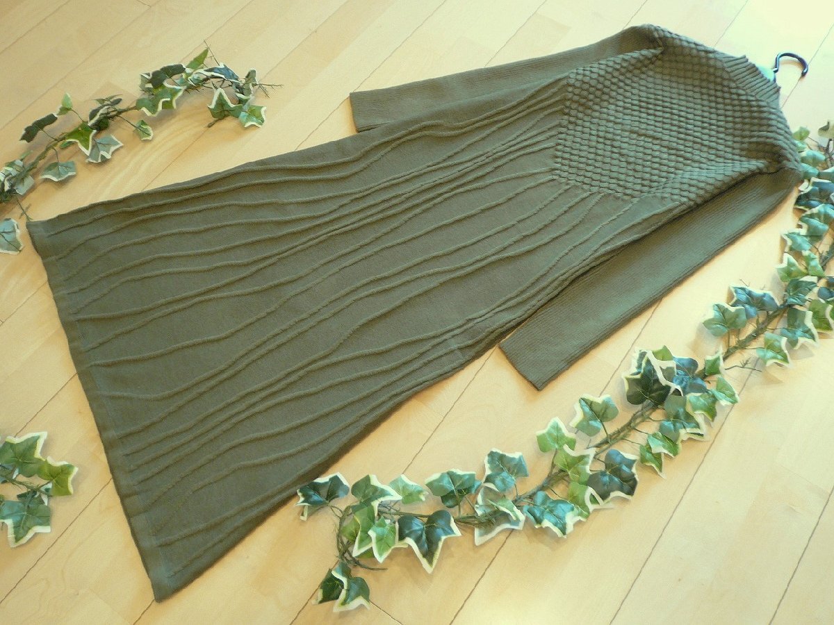 Yahoo!オークション - 新品 9378 ML ロング マキシ ニット ワンピース ...