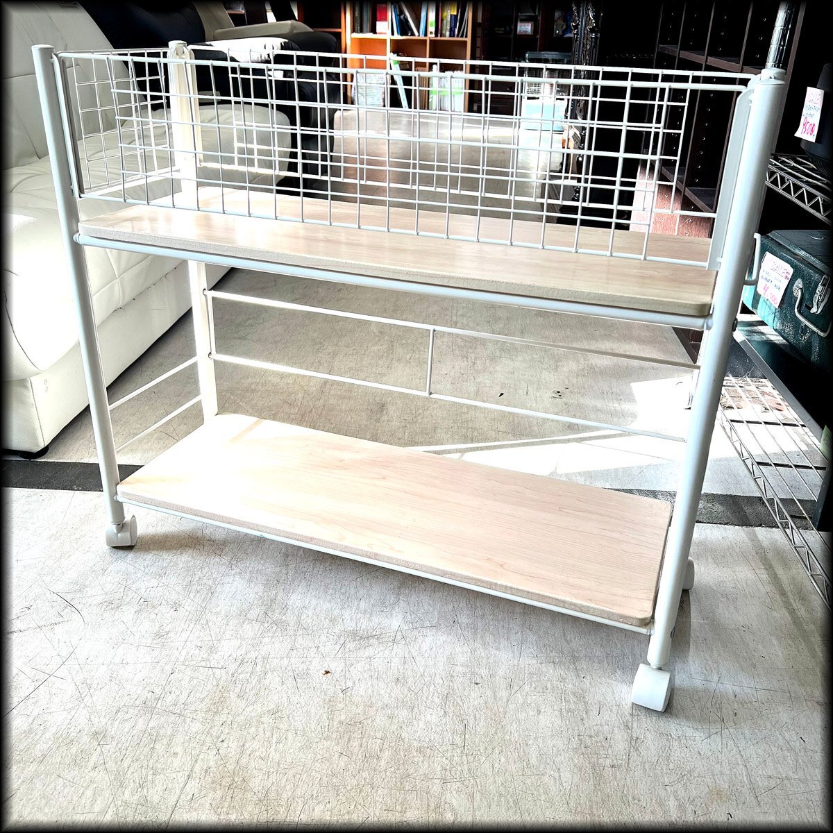 Yahoo!オークション - 山善 収納ラック OSR-7526 キャスター付き ワゴ...