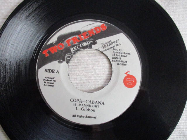 Yahoo!オークション - LEROY GIBBONS 7 COPA-CABANA BARRY MANILOW カ...