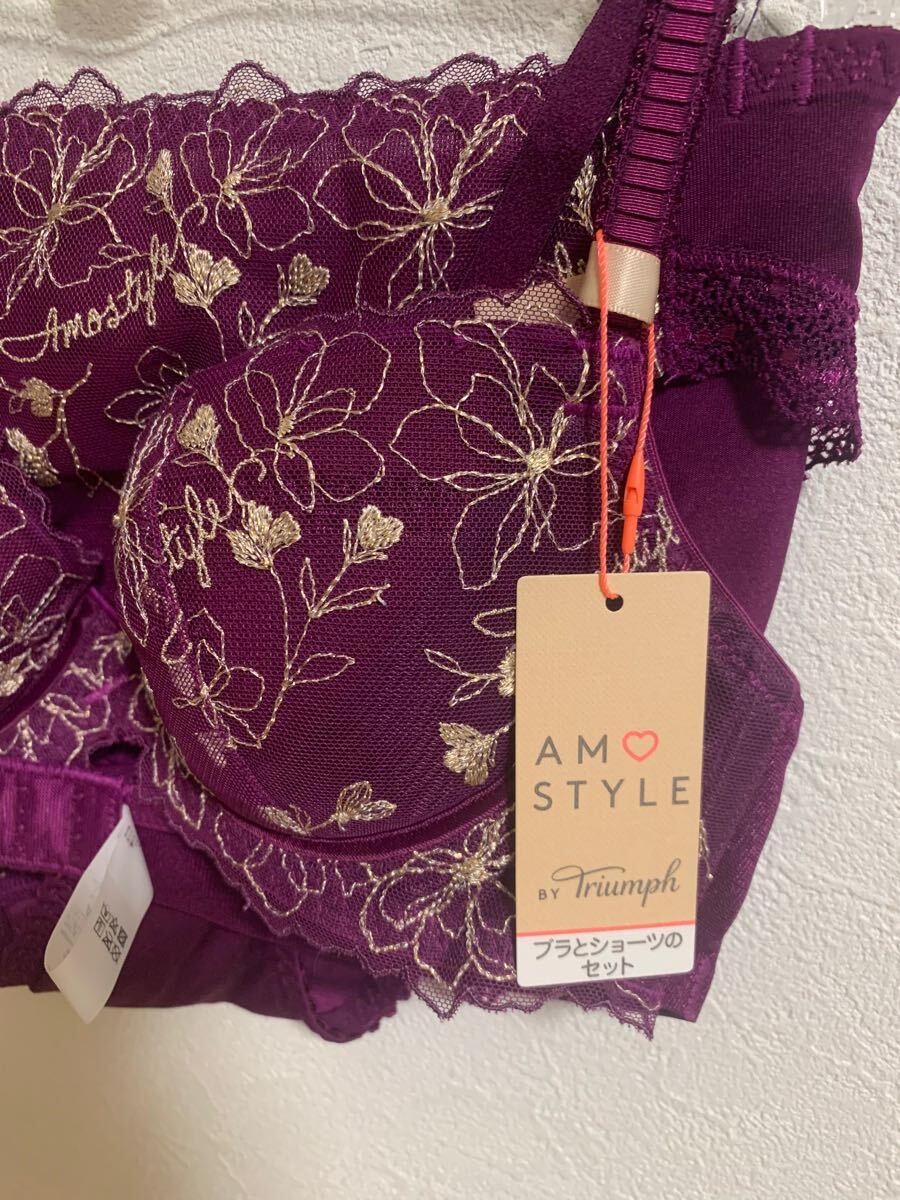 Yahoo!オークション - 8704トリンプ AMO`SSTYLEブラジャーA75＆ショー...