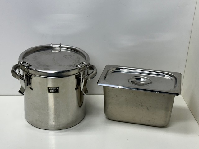 Yahoo!オークション - 【2074】 ステンレス製 パッキン寸胴(21㎝) バッ...