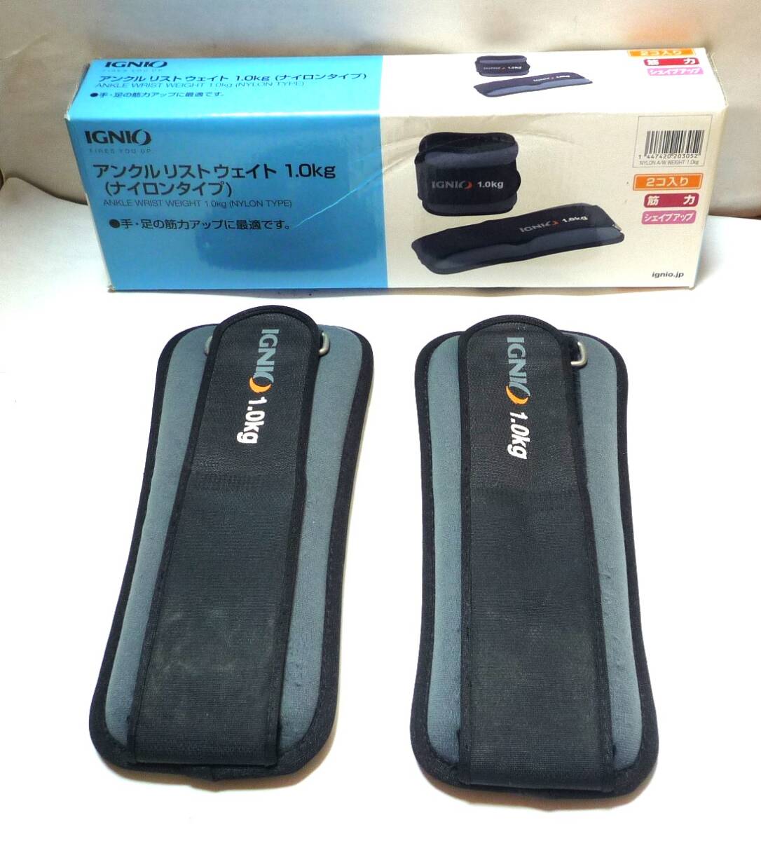 Yahoo!オークション - イグニオ(IGNIO) アンクルリストウェイト 1.0kg ...