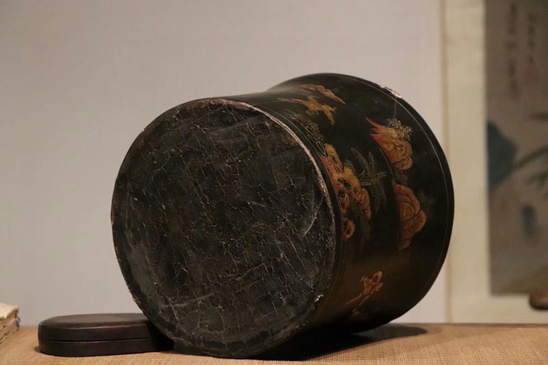 Yahoo!オークション - 渡鶴羽 P587清時代 漆器 卷筒 大筆立 細密細工 ...