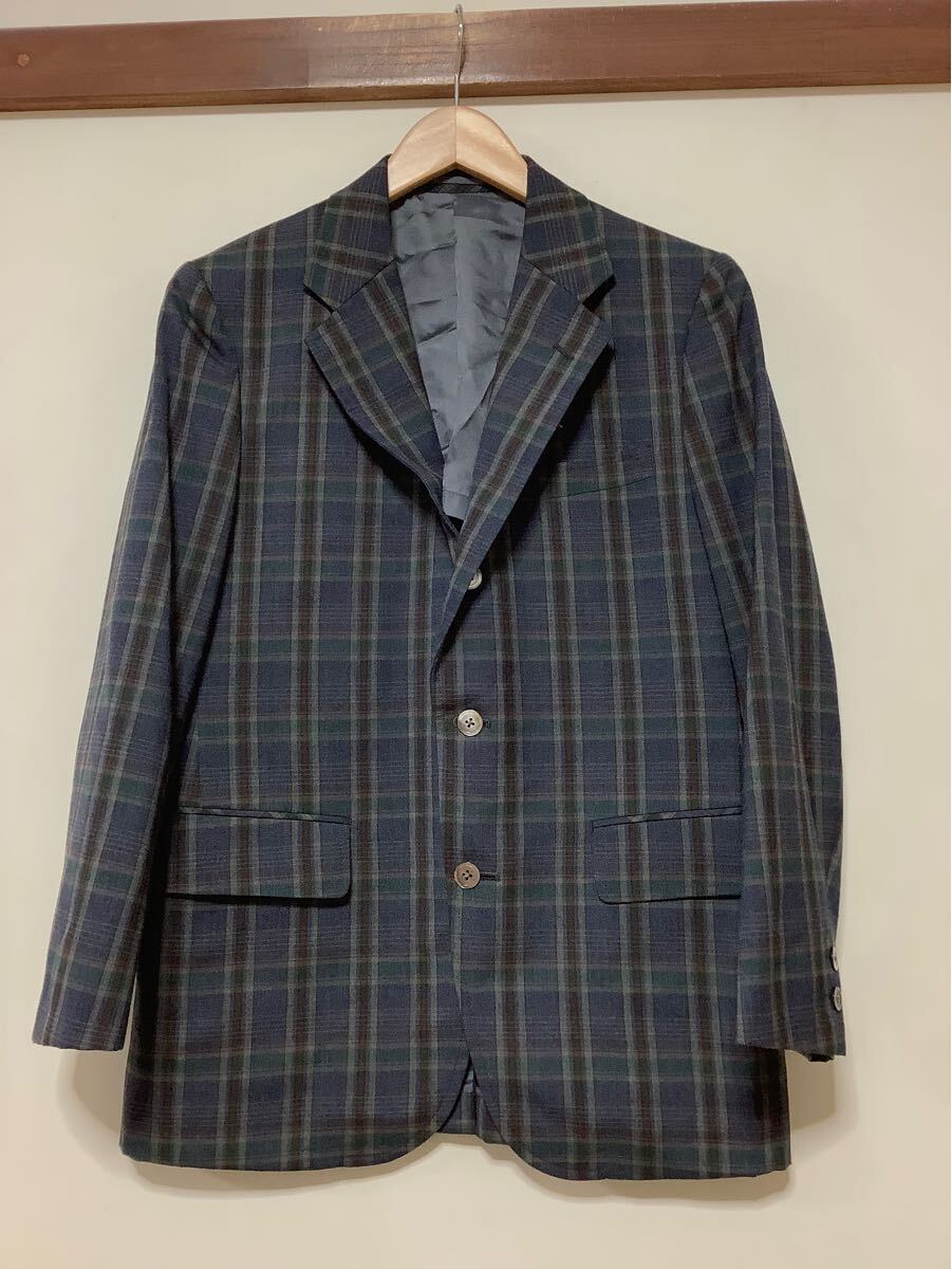 あ1574 J.PRESS ジェイプレス チェック ウールブレザー テーラードジャケット 90-76-165 ネイビー系 オールド(男性用)｜売買されたオークション情報、yahooの商品情報を ...