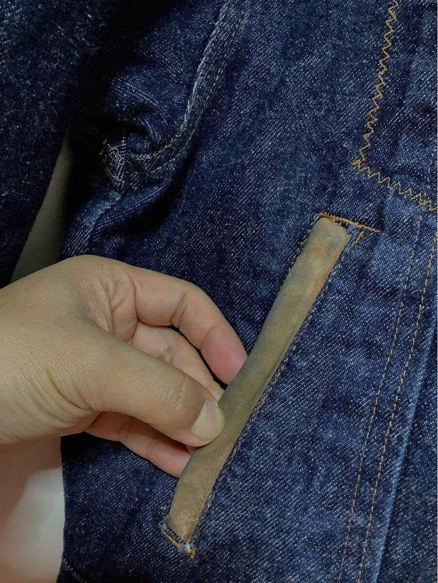 Yahoo!オークション - あ1589 BARTACK バータック デニムジャケット 裏...