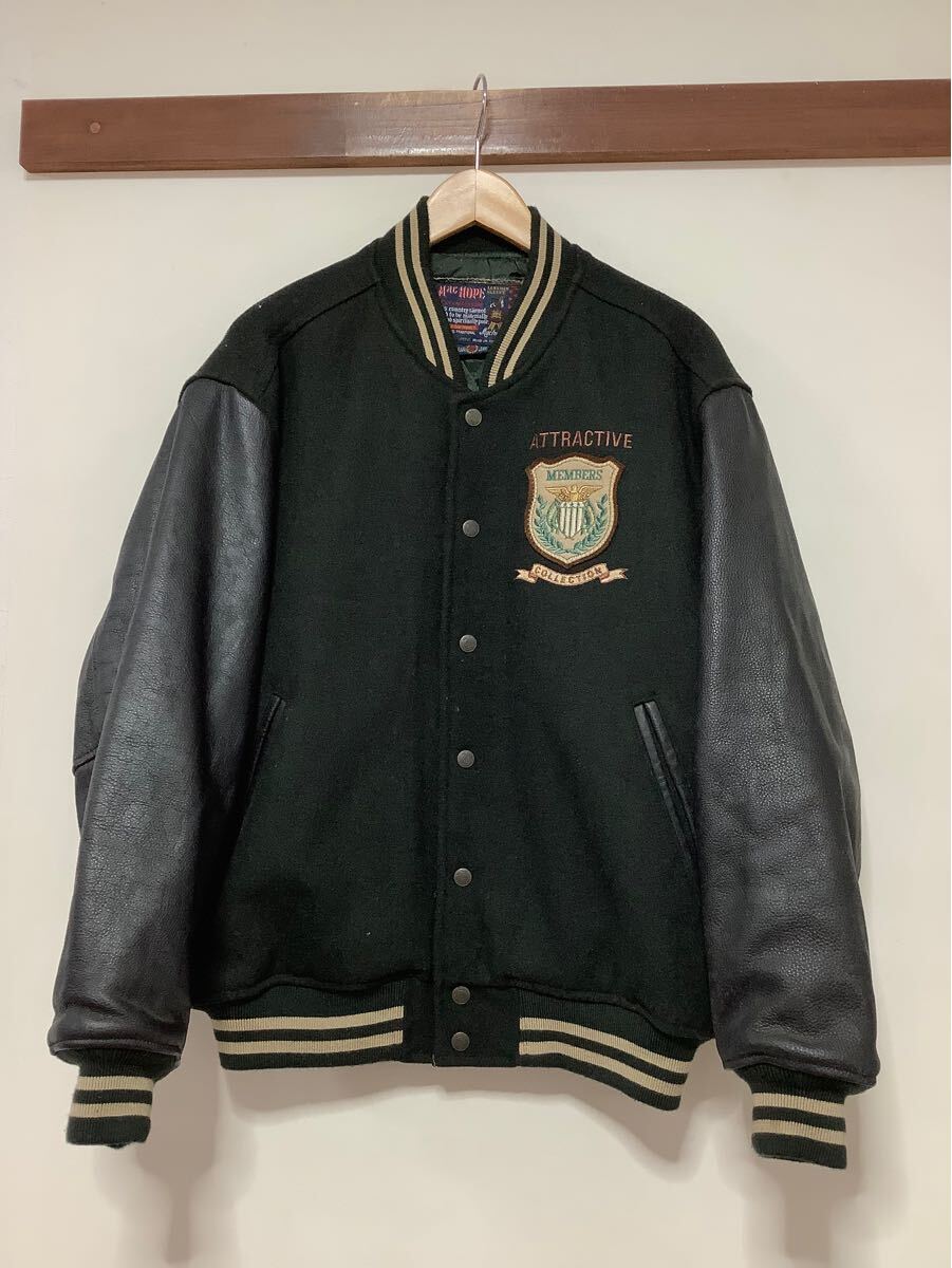 お1510 Mac HOPE マックホープ 袖レザー ウールスタジャン バーシティジャケット L ダークグリーン系 アメカジ(Lサイズ)｜売買されたオークション情報、yahooの商品情報を ...