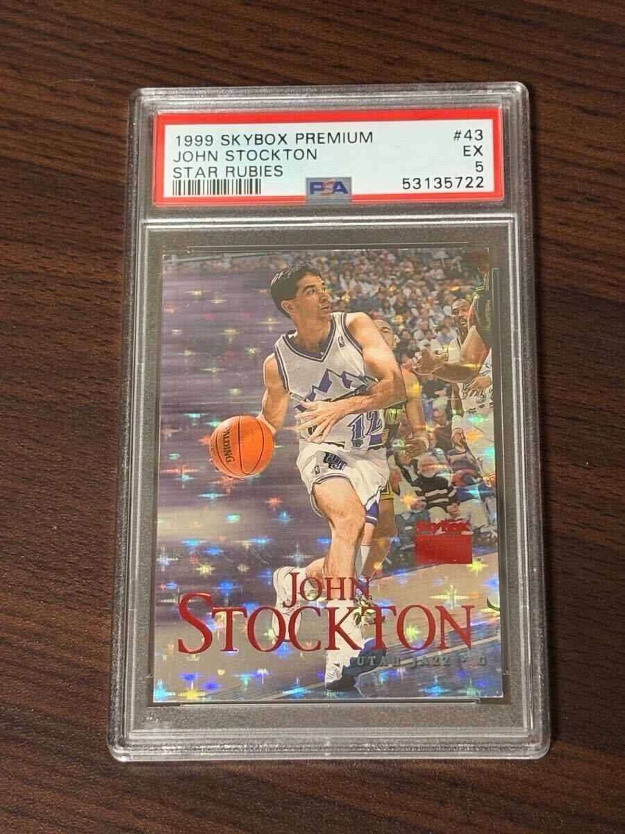 Yahoo!オークション - 【PSA5】1999 SKYBOX Premium John Stockton STA...