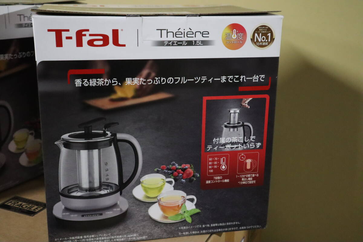 Yahoo!オークション - T-fal 電気ケトル ティエール1.5L BJ813DJP 未使...