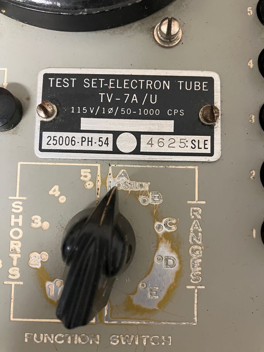 Yahoo!オークション - 真空管試験機 真空管テスト TV-7A/U 通電チェッ...