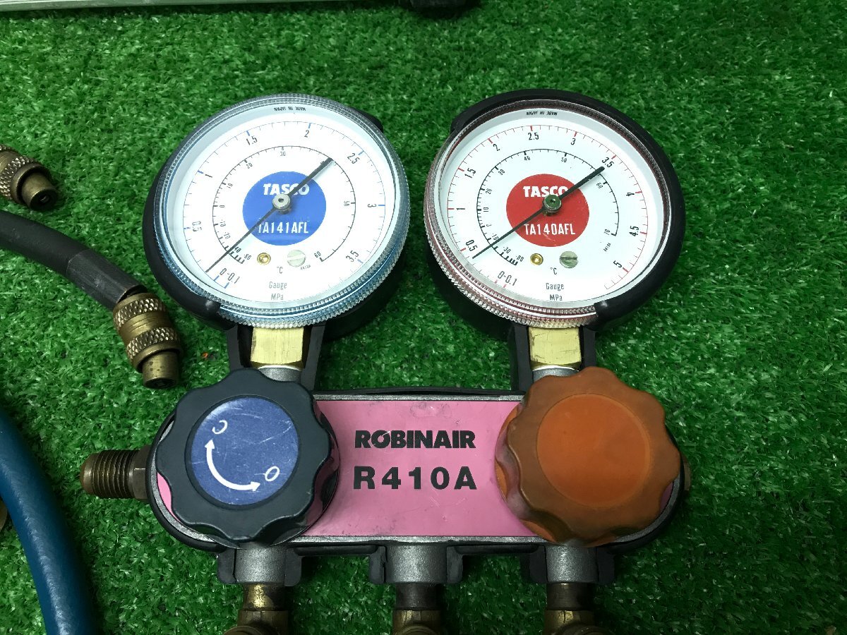 Yahoo!オークション - ROBINAIR ロビネア R410A ゲージマニホールド エ...
