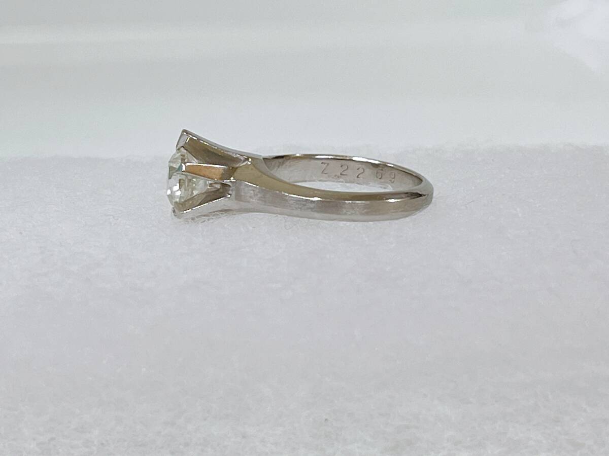 Yahoo!オークション - ジュエリーマキ 指輪 約6号 Pt850 D1.02ct SI1 H...