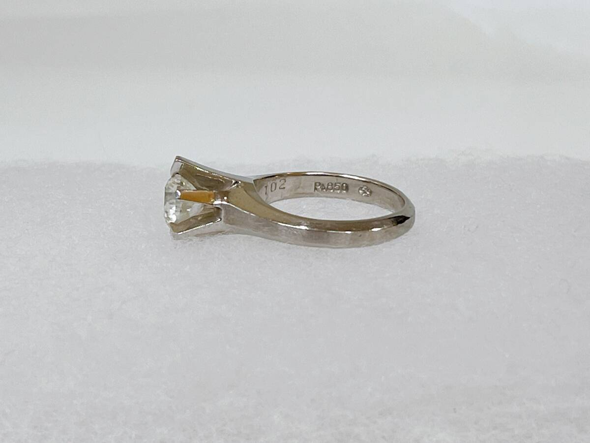 Yahoo!オークション - ジュエリーマキ 指輪 約6号 Pt850 D1.02ct SI1 H...