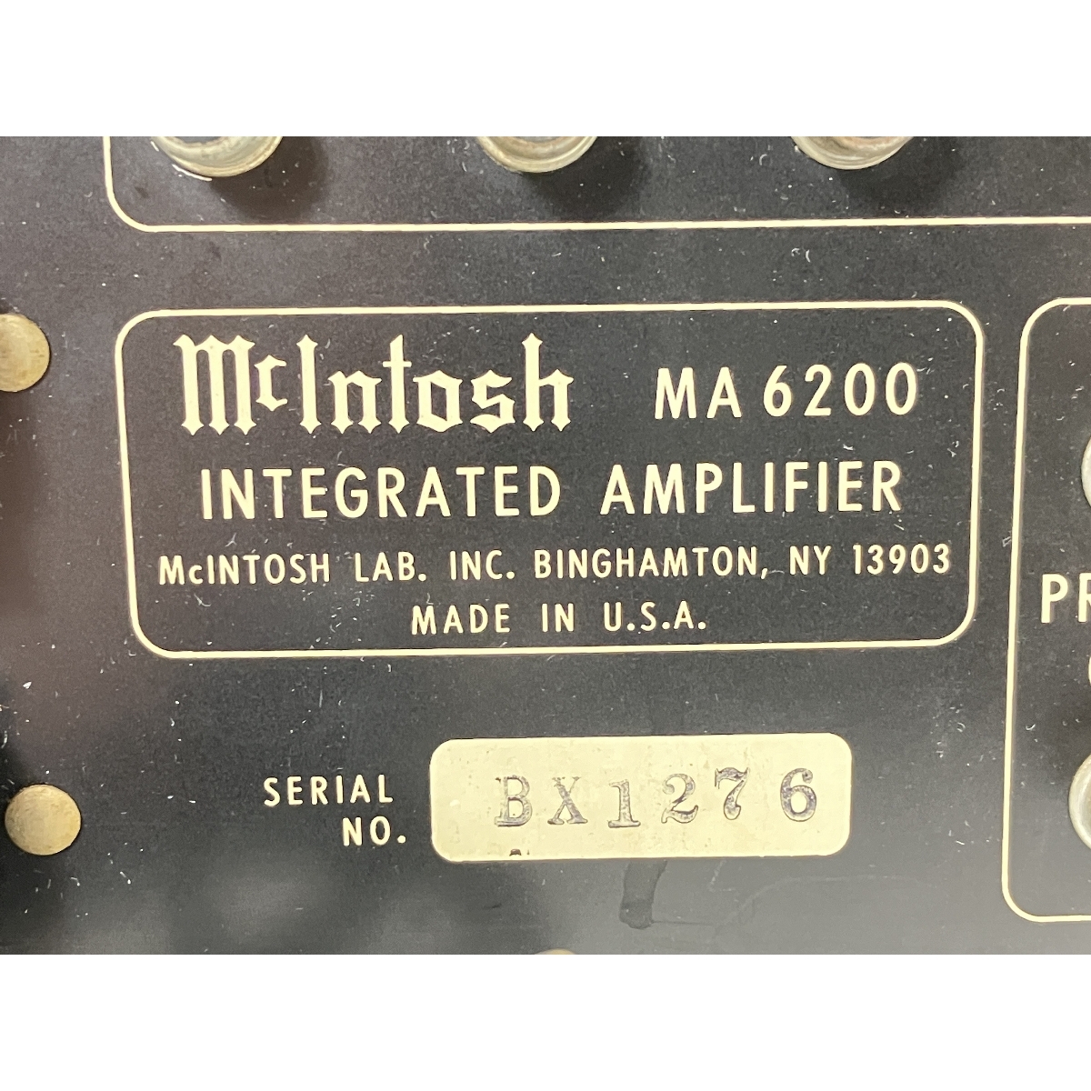 Yahoo!オークション - Mcintosh MA6200 プリメインアンプ マッキントッ...