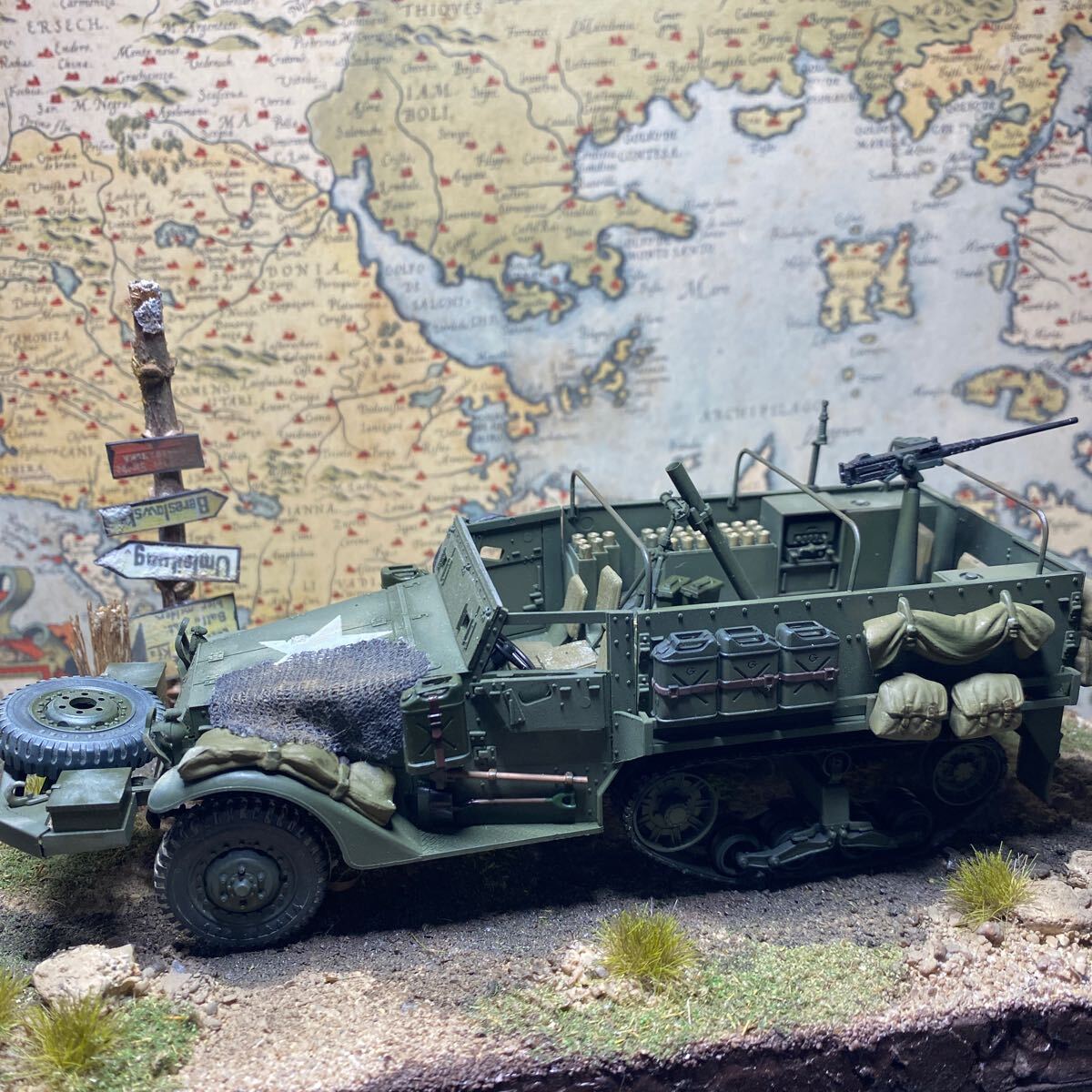 Yahoo!オークション - 1／35 アメリカ陸軍M21モーターキャリア 完成品