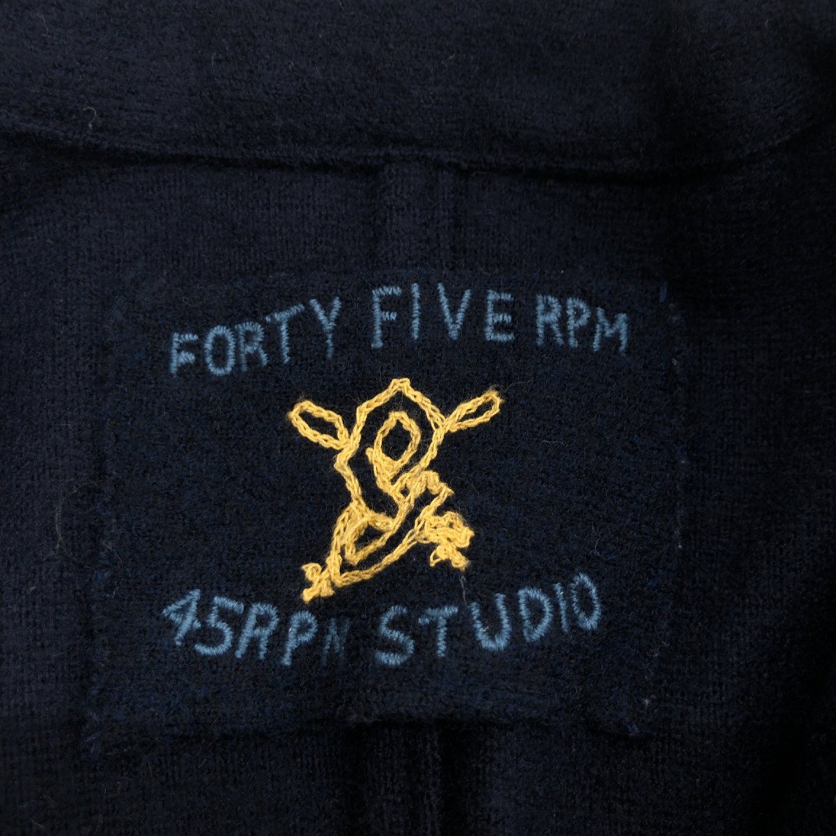 Yahoo!オークション - 45rpm 45アールピーエム ウール100% ロゴボタン...