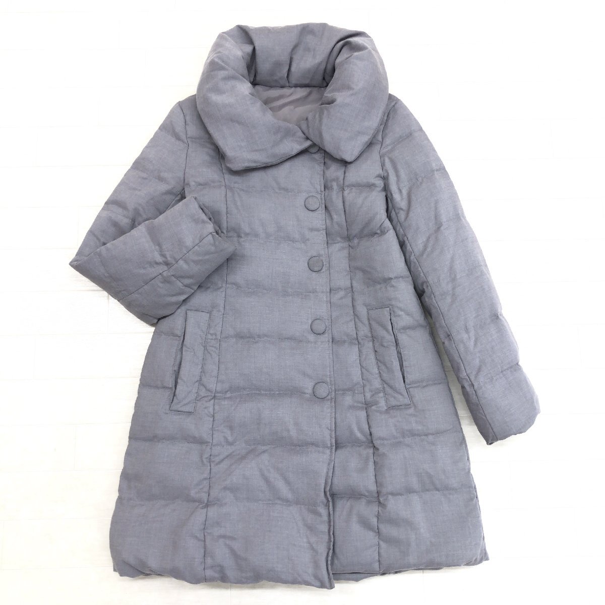 due sei ドゥエセイ ボリュームカラー Aライン ダウンコート 9AR M相当 グレー ダウンジャケット ミドル丈 国内正規品 レディース 婦人(Mサイズ)｜売買されたオークション情報 ...