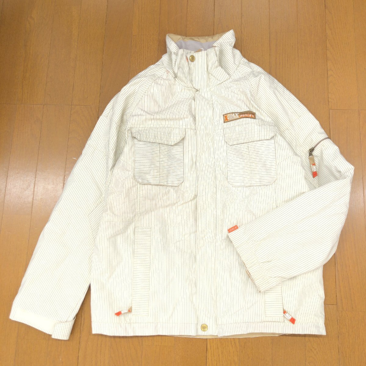 X-NIX エクスニクス 中綿 ボードジャケット M JP:L 白系 ホワイト系 スノーウェア スキーウェア スノーボード スノボ レディース(トップス、ジャケット)｜売買されたオークション ...