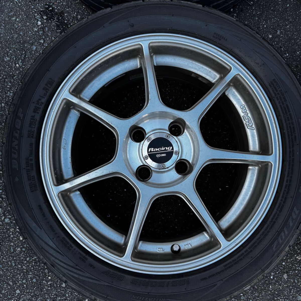 絶版 ENKEI Racing RS+M 15インチ 6.5J +38 4穴 PCD100 エンケイ 195/50R15 DIREZZA DZ102(社外品)｜売買されたオークション情報 ...