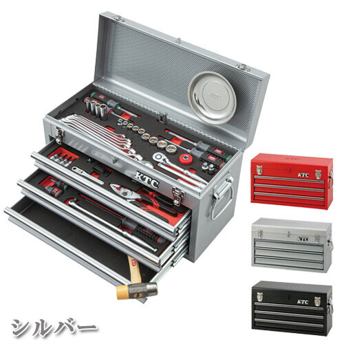 Yahoo!オークション - ツールセット チェストタイプ シルバー SK36723X...