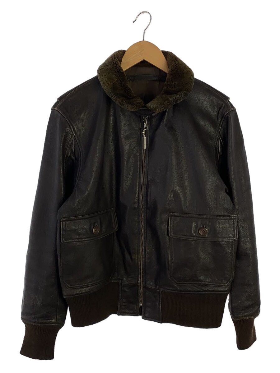 Yahoo!オークション - Haruf G1フライトジャケット/L/レザー/ブラウン