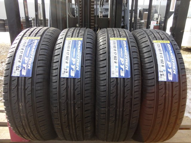Yahoo!オークション - U 55 新品 DUNLOP GRANDTREK PT3 225/65R17 4本 ...