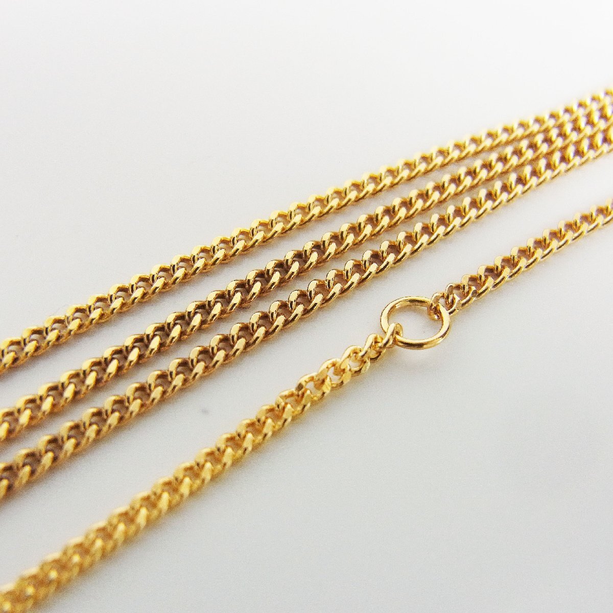 Yahoo!オークション - K18 徳力 喜平 2面 シングル ネックレス 約3.6g ...