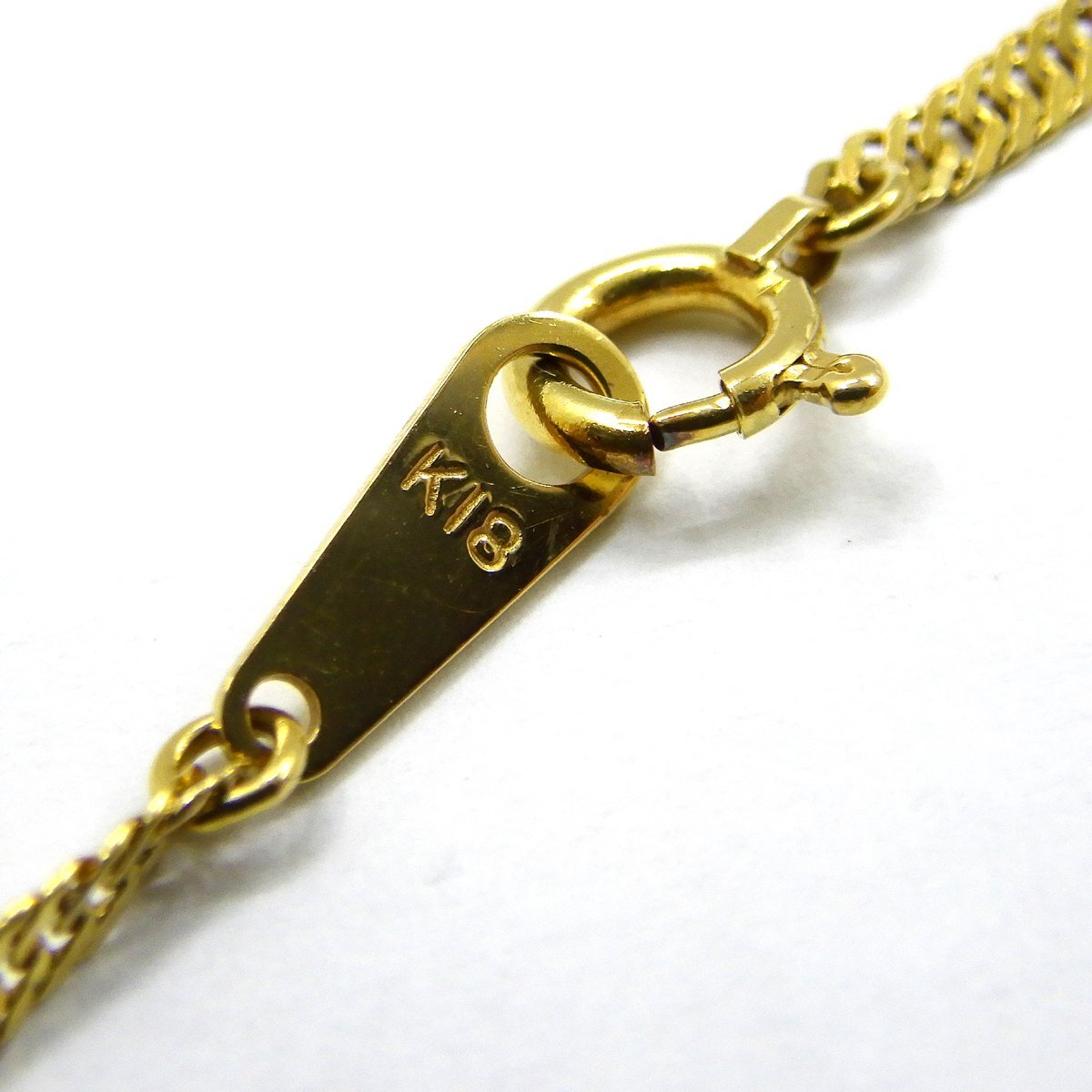 Yahoo!オークション - K18 喜平風 ねじれ ネックレス 2.6g 約42.5cm 約...