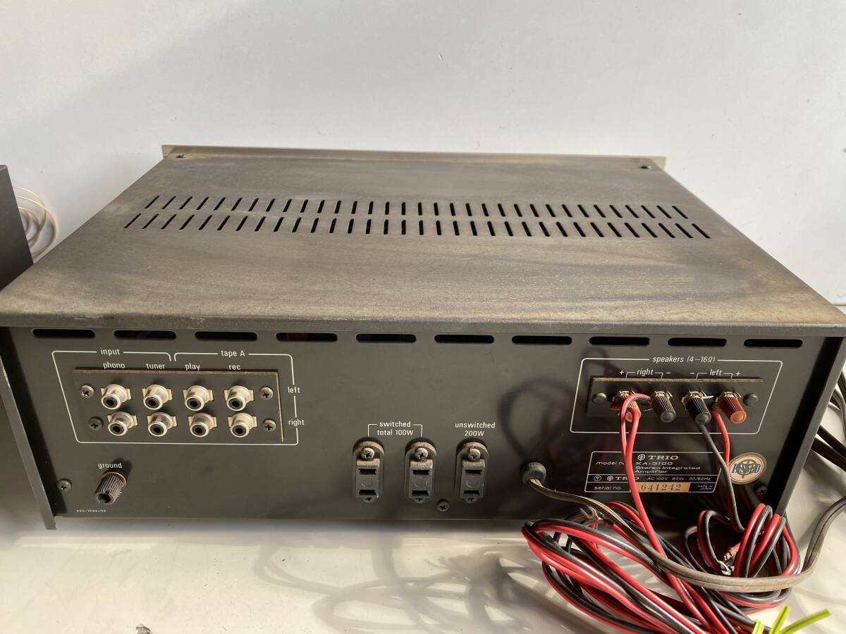 Yahoo!オークション - ④t415 TRIO トリオ オーディオセット KT-3100/K...