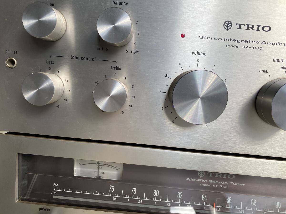 Yahoo!オークション - ④t415 TRIO トリオ オーディオセット KT-3100/K...